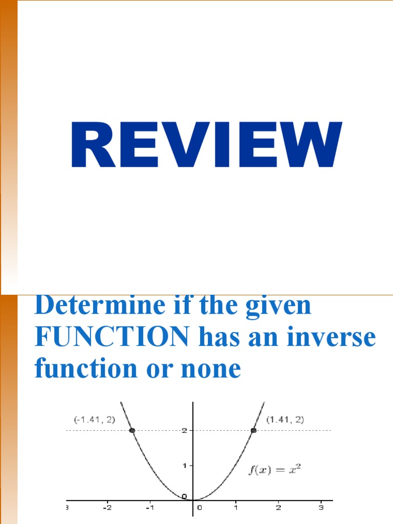Domain and Range of Inverse Functions Posting | PDF | Function ...
