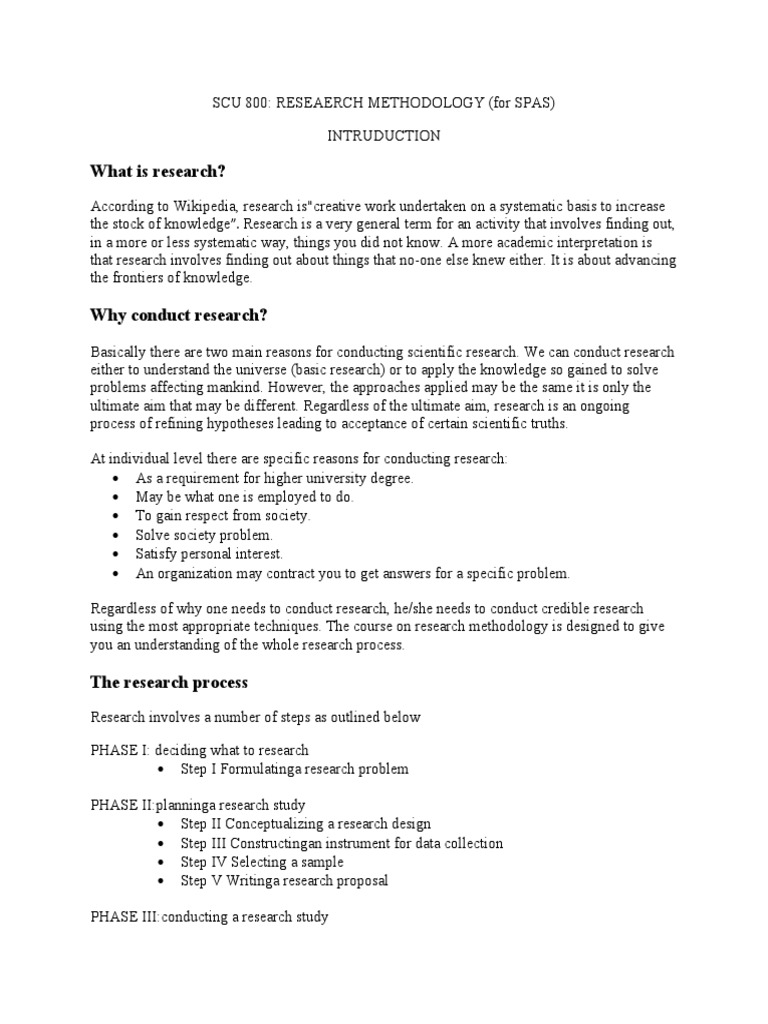 Scu 800 - Introduction Lecture | PDF | Qualitative Research | Ethnography