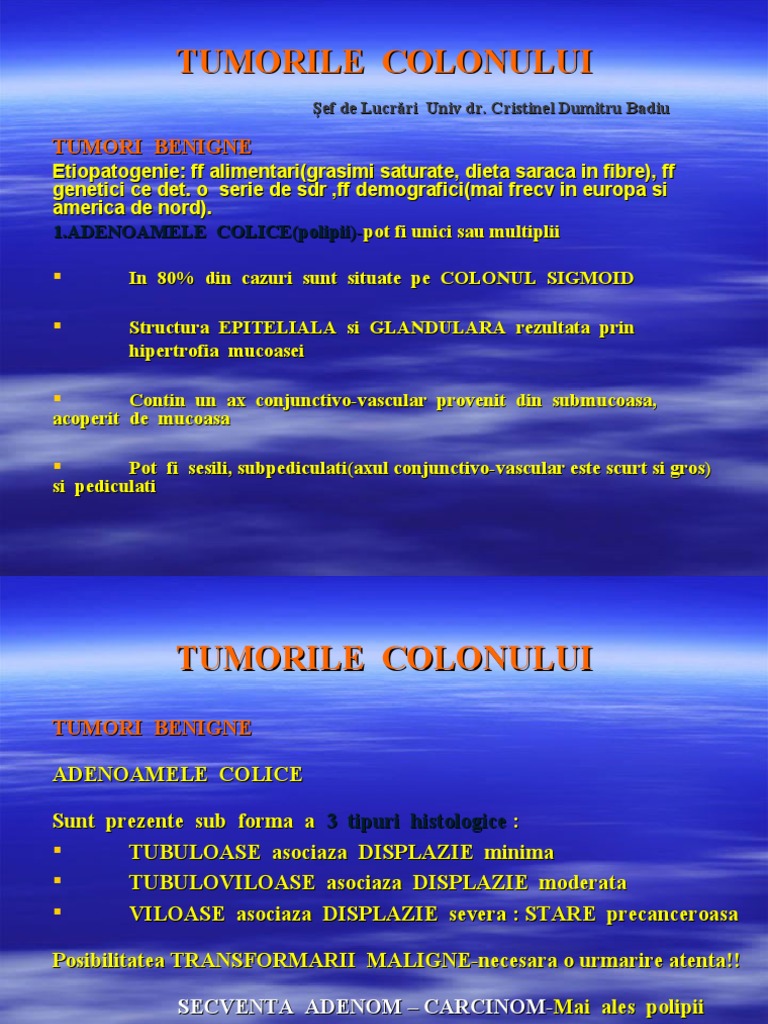 Tumorile Colonului | PDF