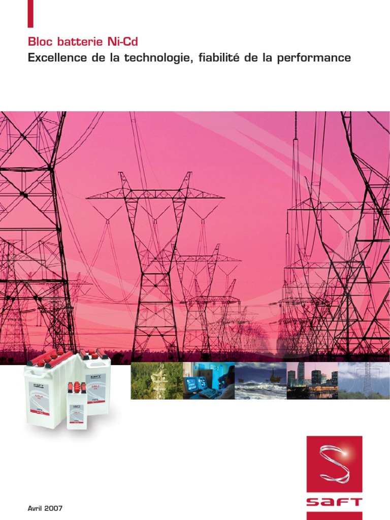 Batteries Ni CD Saft Sble SBM SBH | PDF | Pile rechargeable | Stockage ...