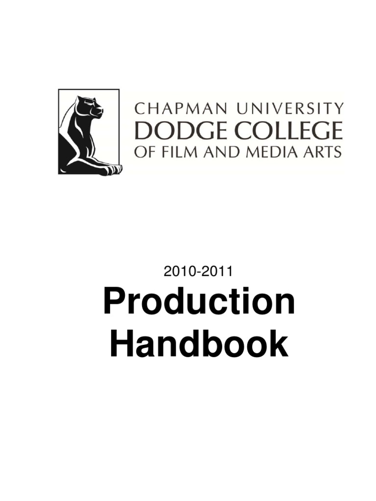 Production Handbook | PDF | Filmmaking | Cinematography