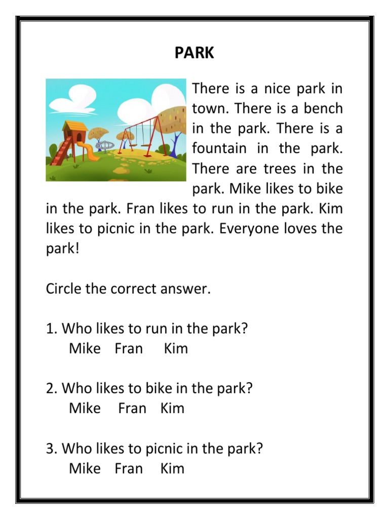 Grade 1 Reading Comprehension (New Set) | PDF