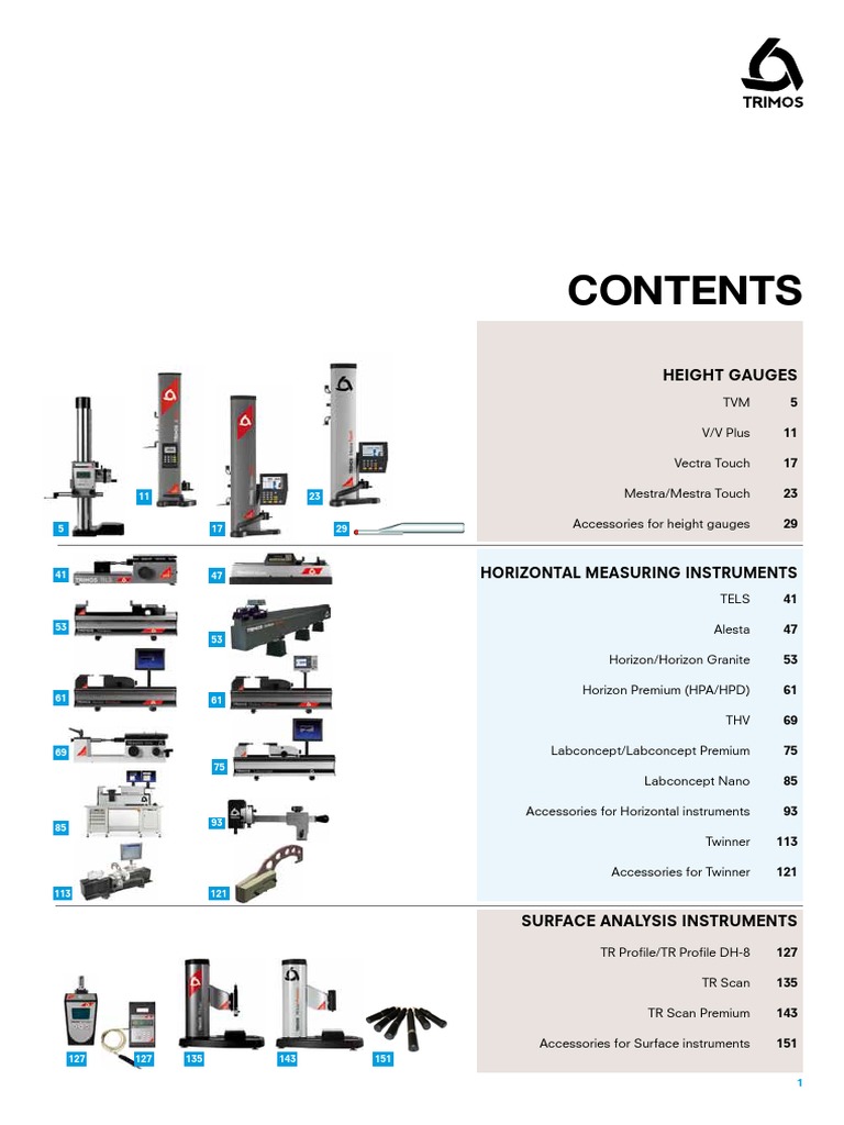 Trimos General Catalog | PDF | Usability | Engineering Tolerance