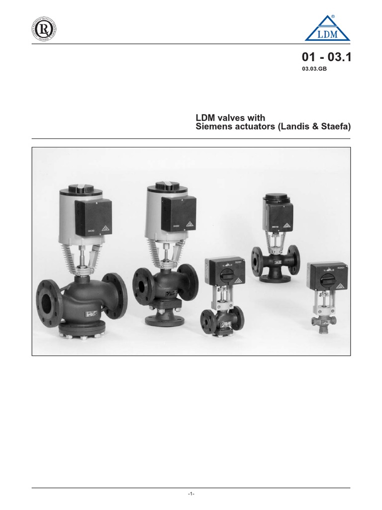 Zawory LDM Z Napedami Siemens (Landis & Staefa) (KK) (EN) | PDF | Valve ...