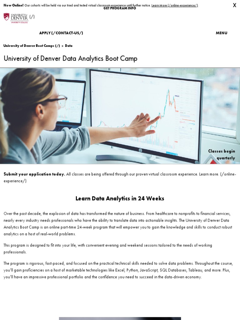 University of Denver Data Analytics Boot Camp | PDF | Analytics | Software