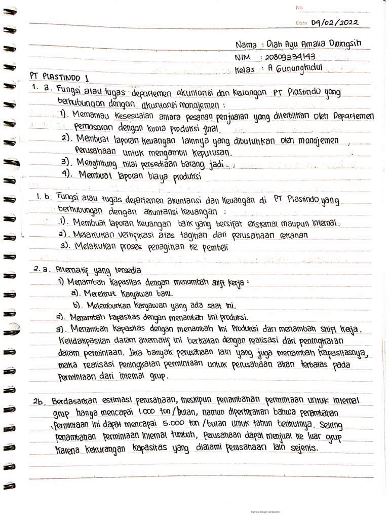 Kasus 1 - Diah Ayu Amalia Diningsih | PDF