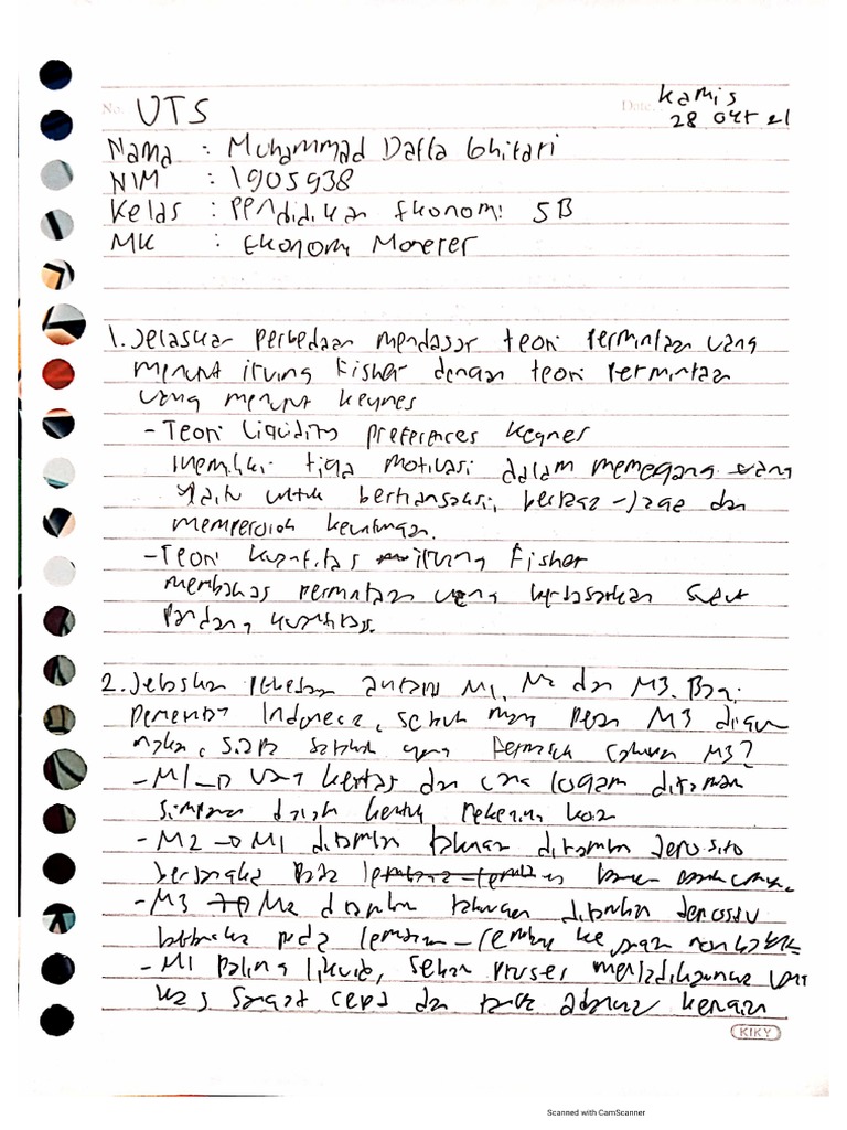 Muhammad Daffa Ghifari - UTS EkMon | PDF