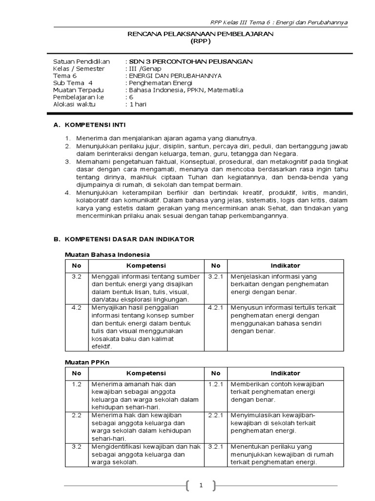 RPP Tema 6 ST4 P7 | PDF