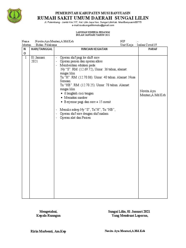 Novita Ayu Bulan 1 2021 | PDF