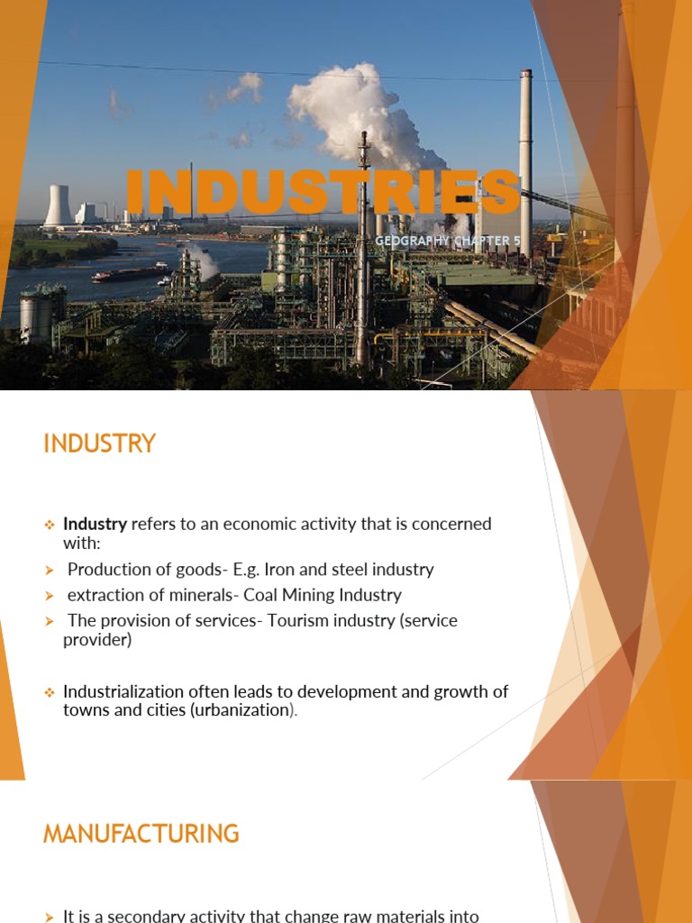 Classification, Types and Distribution of Industries: An Overview of ...
