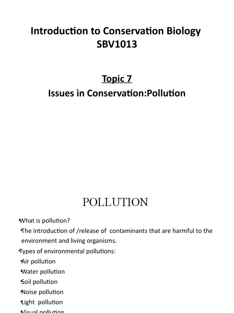 Pollution Types and Effects Explained | PDF | Air Pollution | Water ...