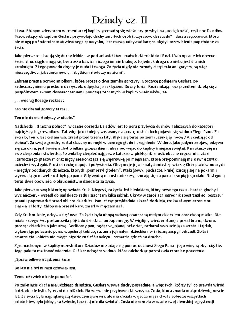 Dziady | PDF