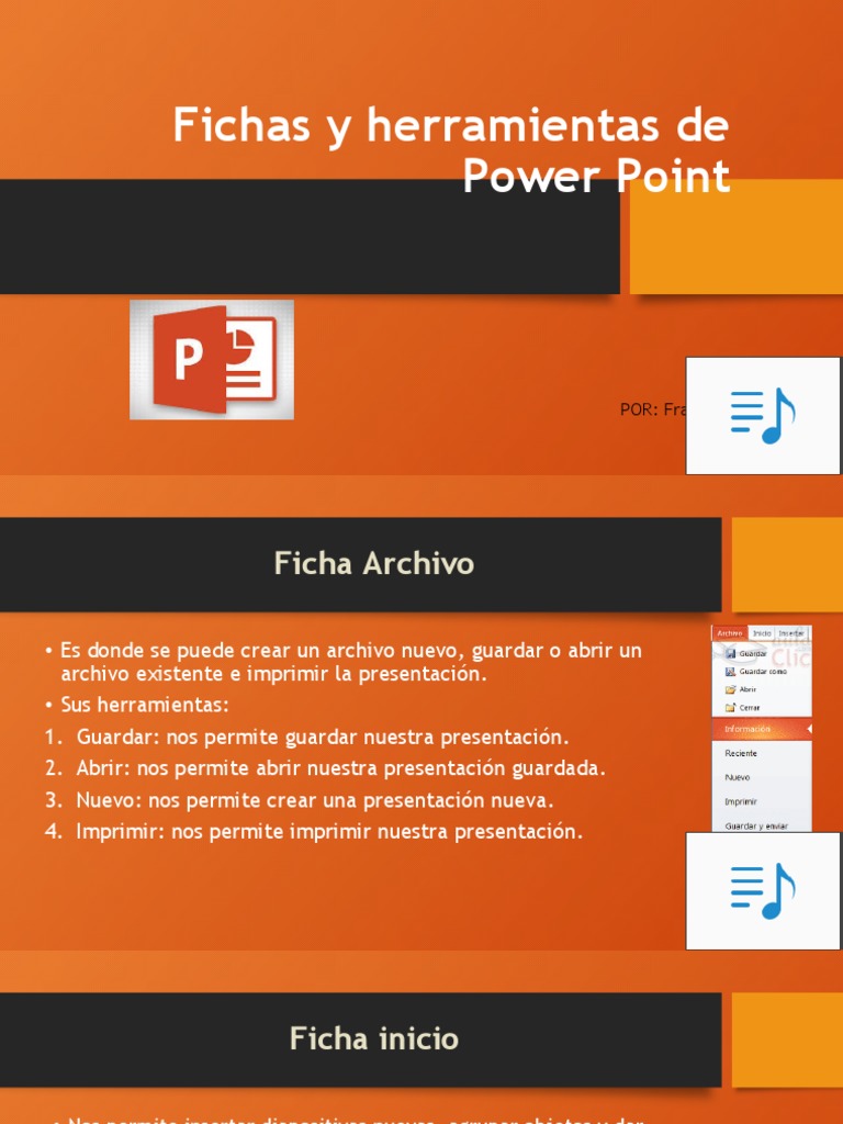 Fichas y Herramientas de Power Point | PDF | Microsoft PowerPoint | Software