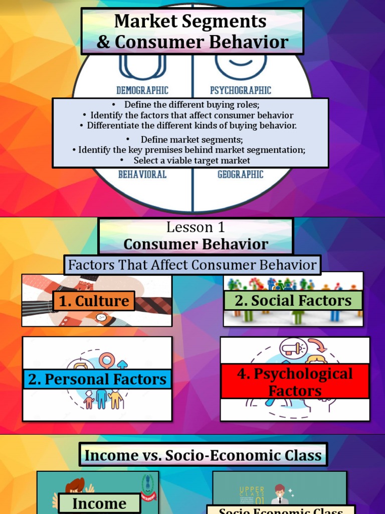 Market Segments & Consumer Behavior | PDF | Consumer Behaviour | Market Segmentation