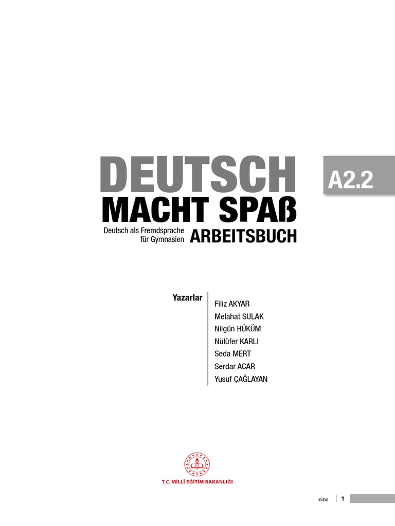 Deutsch Macht Spass - A2.2 - Arbeitsbuch | PDF
