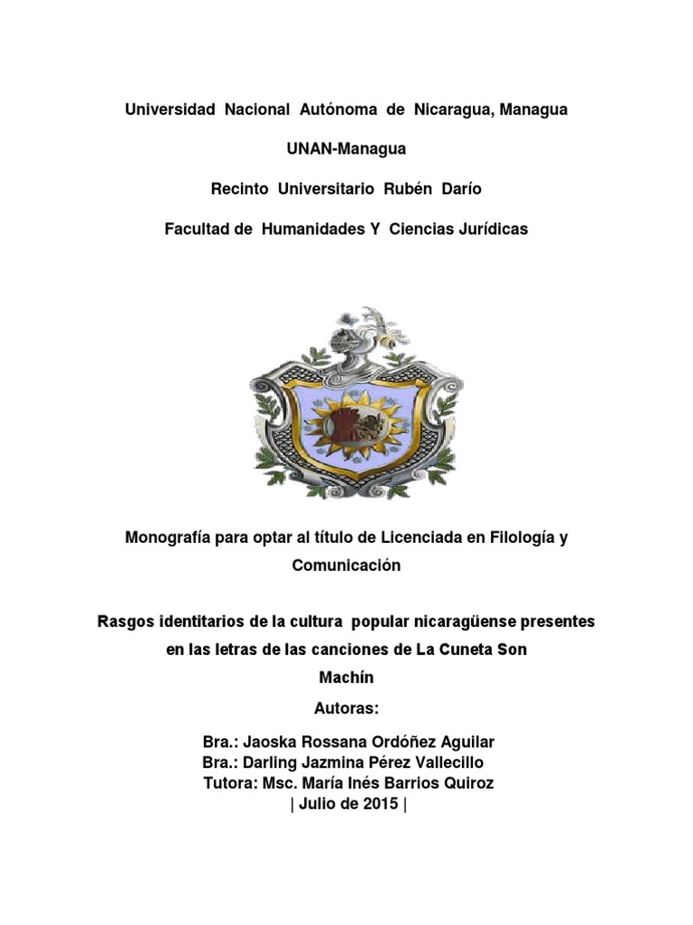 Musica Nicaraguense | PDF | Nicaragua | Canciones