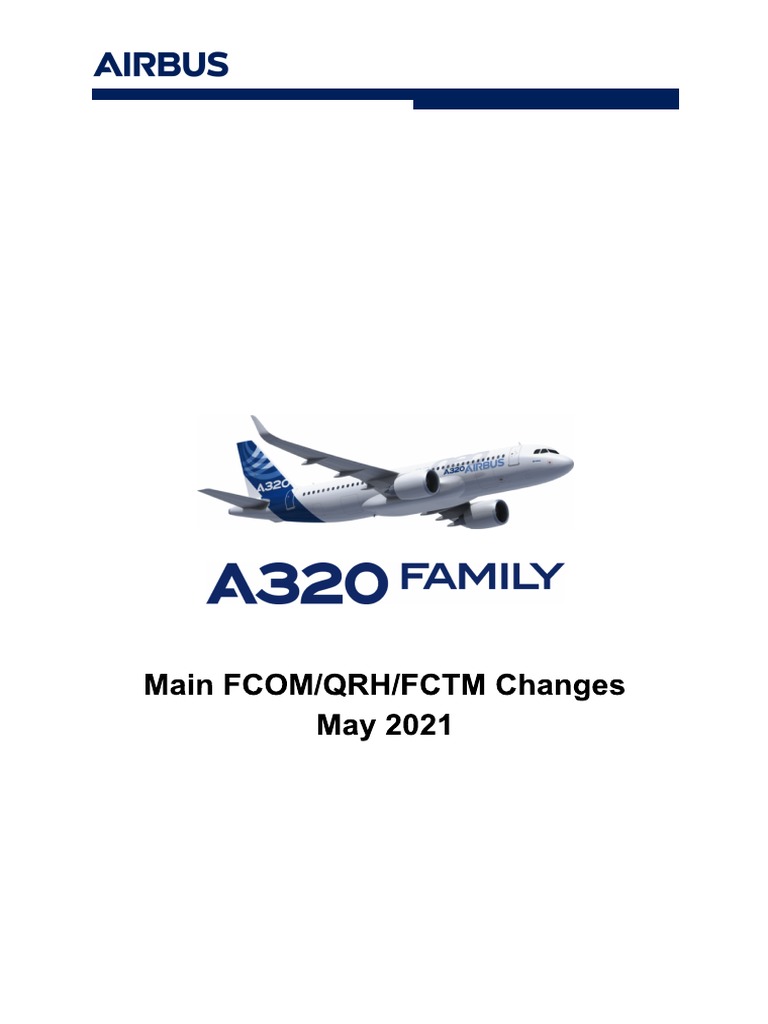 A320 FCOM Changes May 2021 | PDF