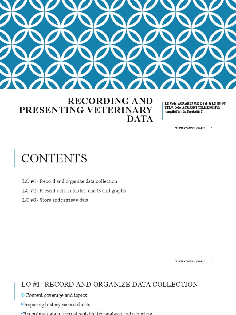 Recording and Presenting Veterinary Data | PDF | World Wide Web ...