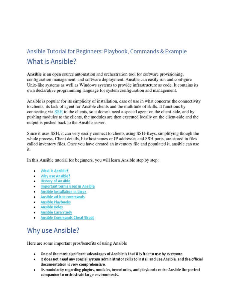 What Is Ansible?: Ansible Tutorial For Beginners: Playbook, Commands ... What Is Ansible?: Ansible Tutorial For Beginners: Playbook, Commands ...