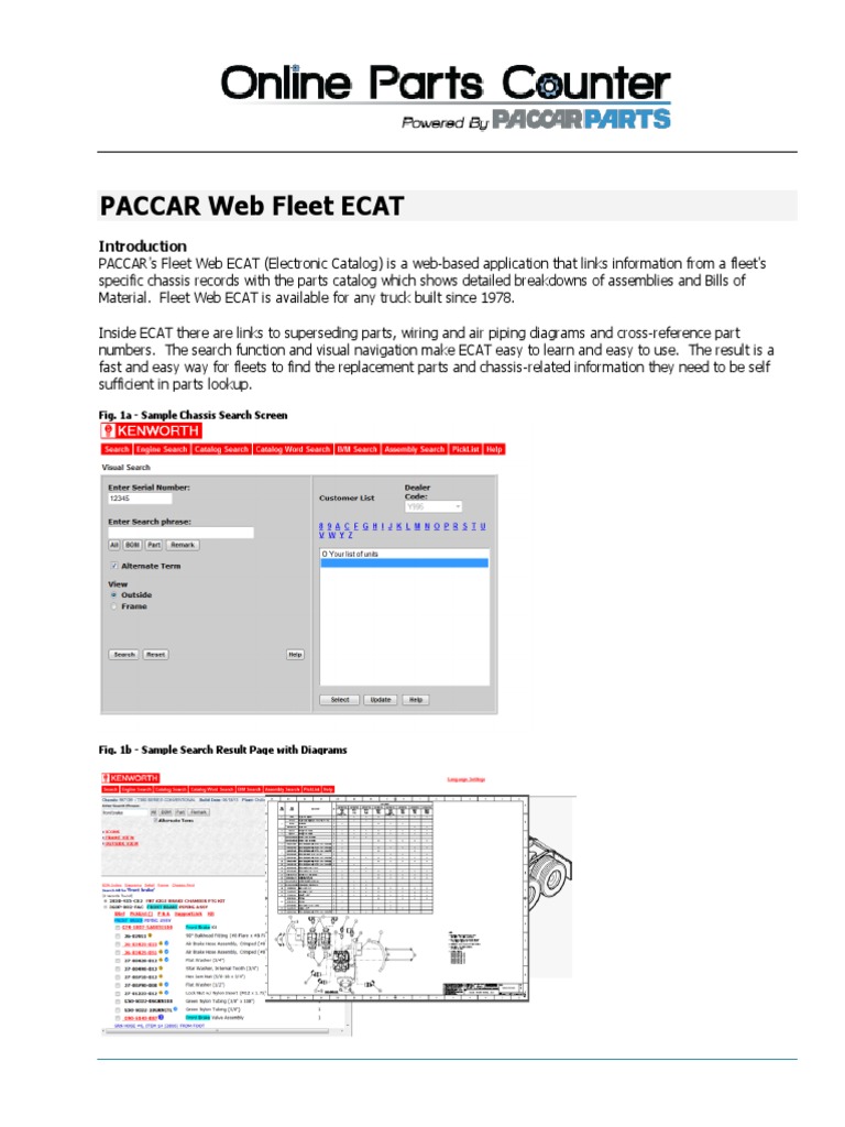 Kenworth Ecat User Guide | PDF | World Wide Web | Internet & Web
