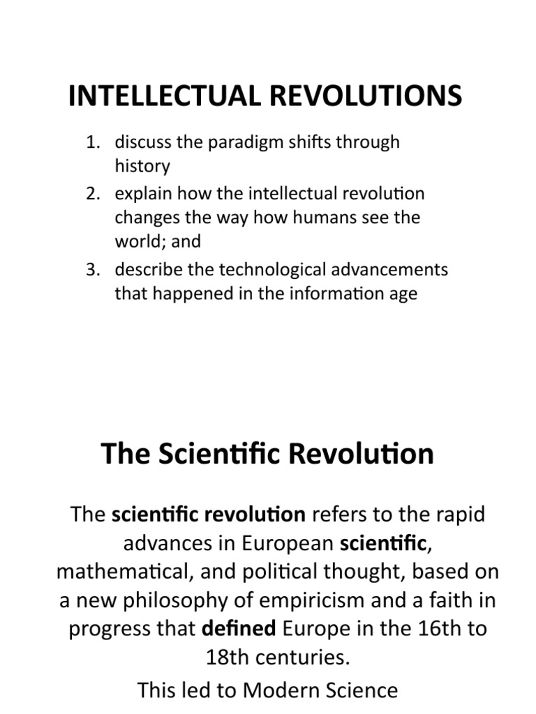 Intellectual Revolutions | PDF | Science | Scientific Revolution