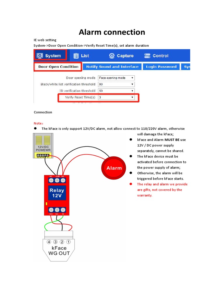 Alarm Connection | PDF