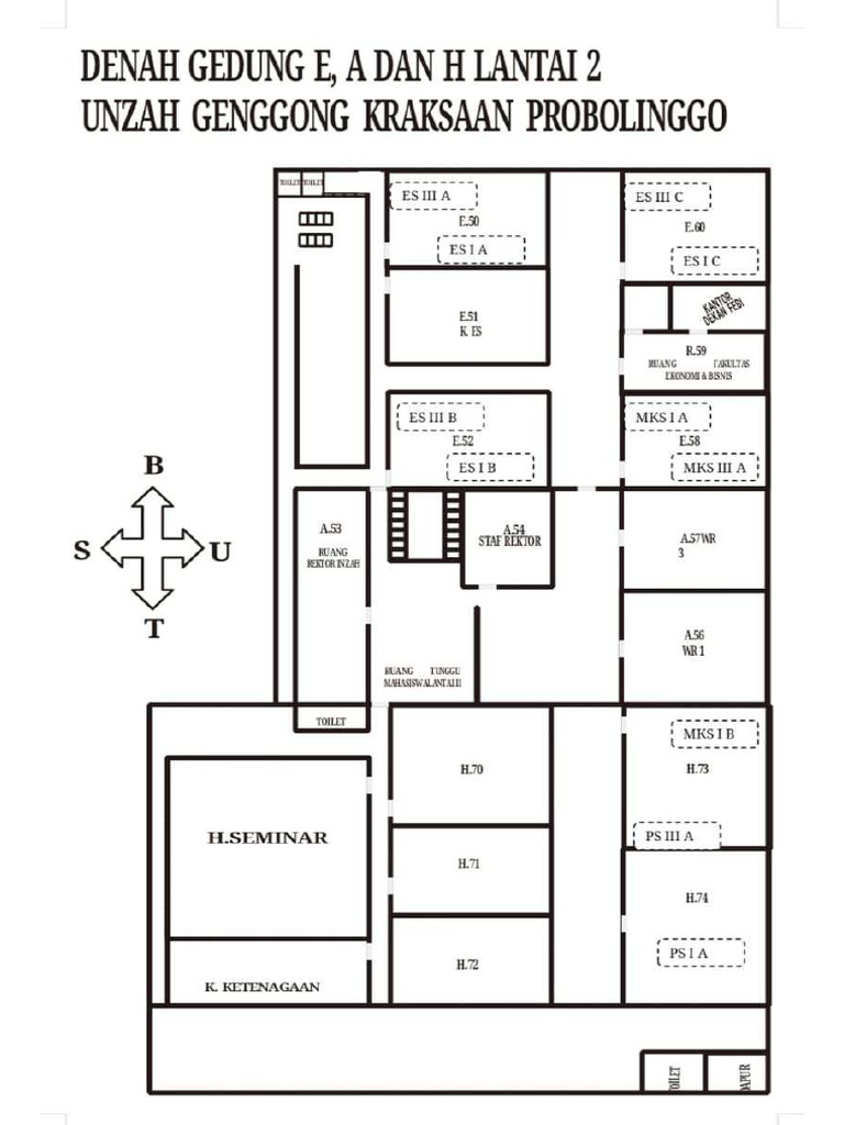 Denah Ruang Ujian | PDF
