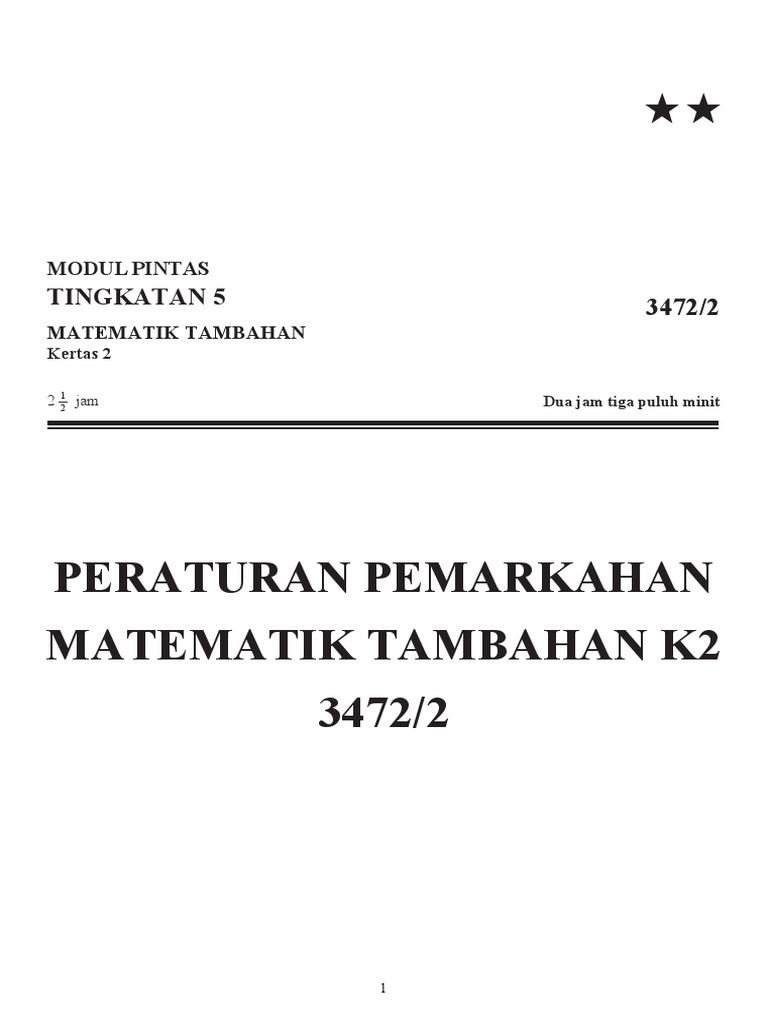 Skema Trial Addmath Selangor k2 | PDF
