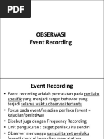 Panduan Observasi: Checklist & Rating | PDF