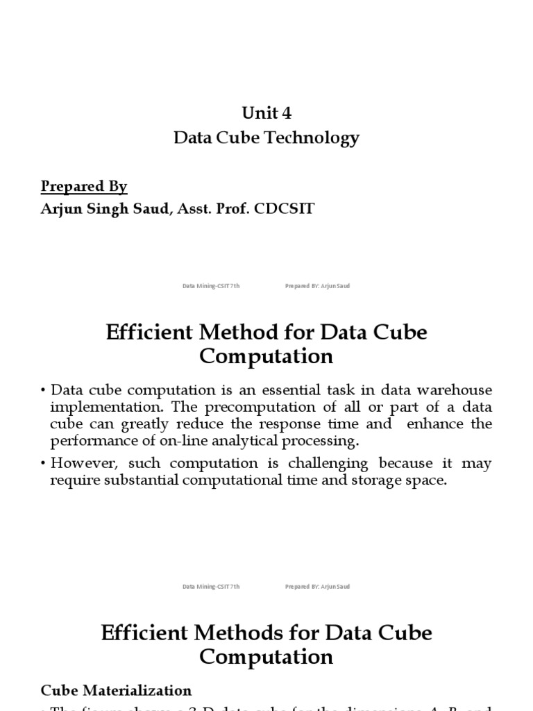 Efficient Data Cube Computation Pdf Information Retrieval Information Technology Management