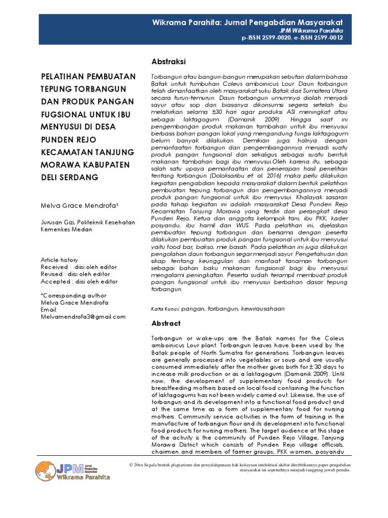 Melva Grace Mendrofa - P01031219087 - JR 5B3 - Artikel Pribadi | PDF