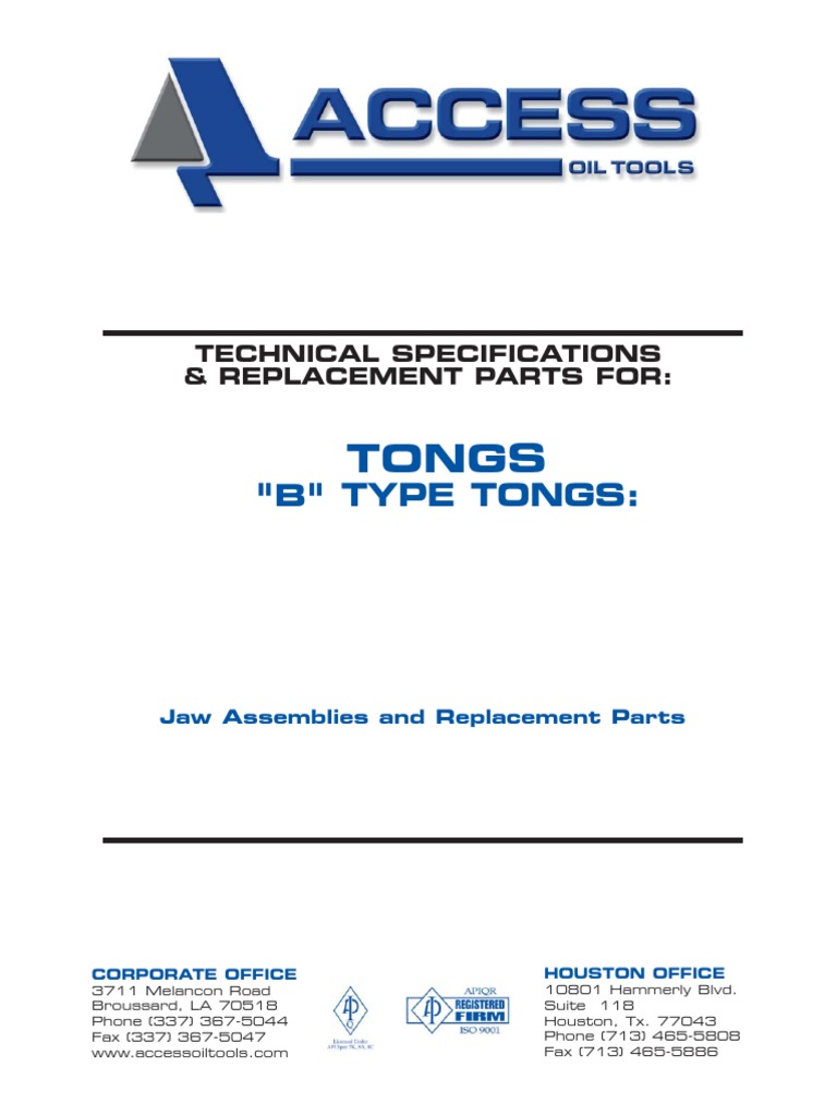 Manual Tong Typi B | Download Free PDF | Screw | Nut (Hardware)