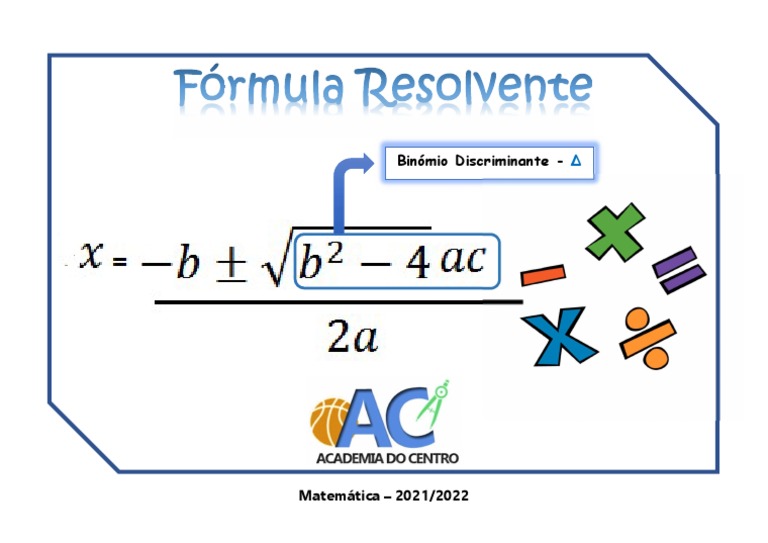 Formula Resolvente - POSTER | PDF