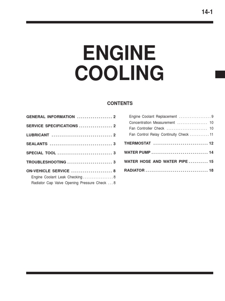 HF14 | PDF | Thermostat | Engines