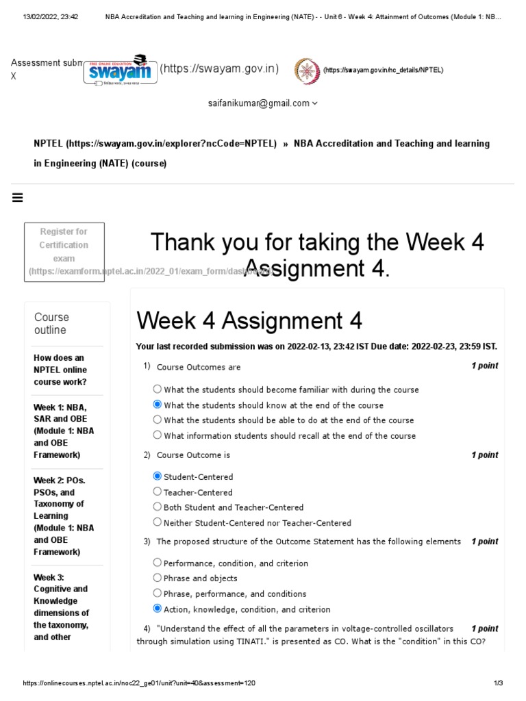 NBA Accreditation and Teaching and Learning in Engineering (NATE ...
