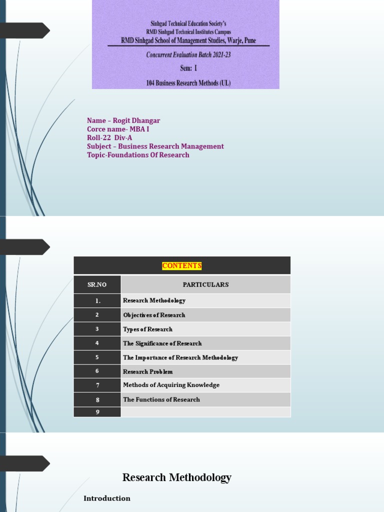 Business Research Management | PDF | Scientific Method | Knowledge