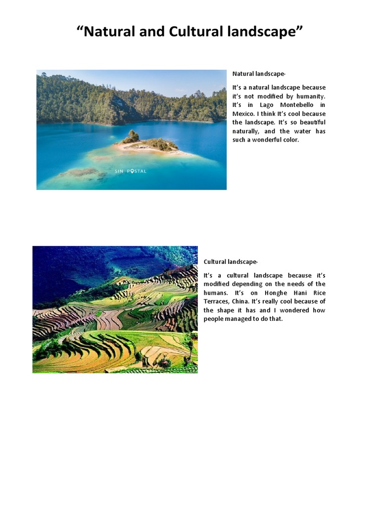 Natural and Cultural Landscape | PDF