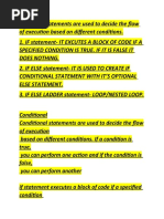 Understanding Conditional Statements and Selection in Pseudocode | PDF