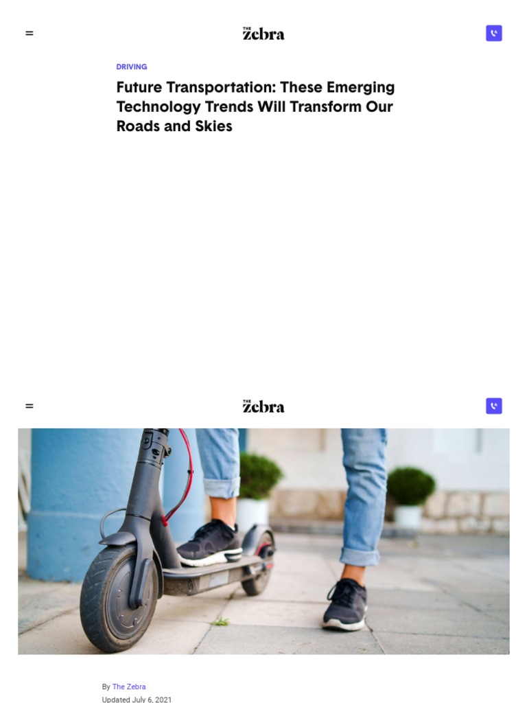 Future Transportation - These Emerging Technology Trends Will Transform Our Roads and Skies ...