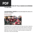 Occupational Dance in the Philippines | PDF