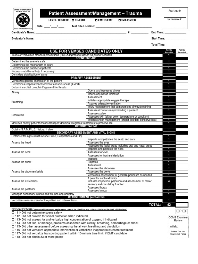 Patient Assessment - Management Trauma | PDF | Breathing | Major Trauma