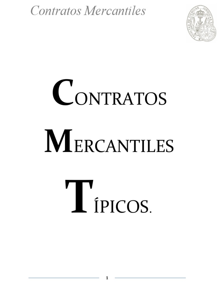 Tipos de Contratos Mercantiles en Colombia | PDF | Guatemala | Economias