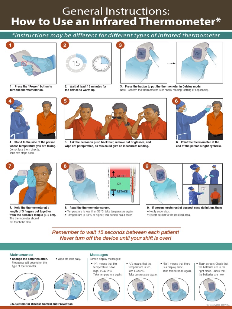 How To Use An Infrared Thermometer ENGLISH 508 | PDF | Thermometer ...