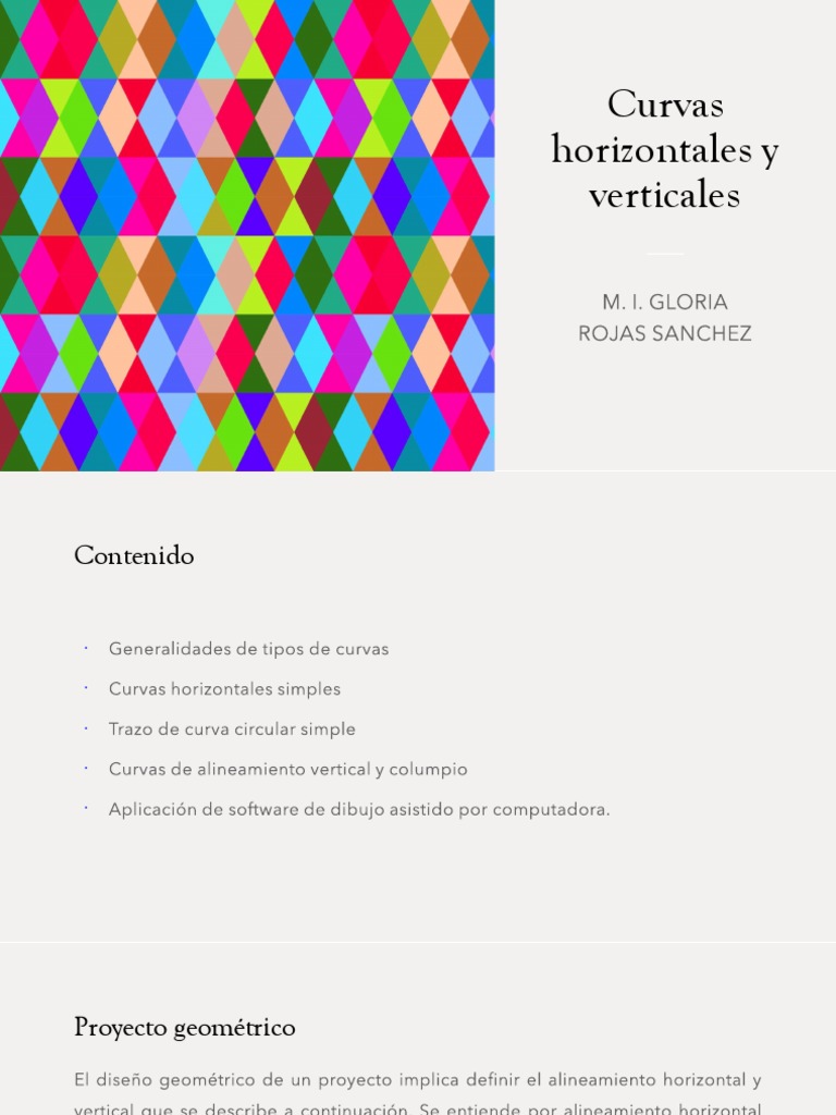 Unidad 5.-Curvas Horizontales y Verticales | PDF
