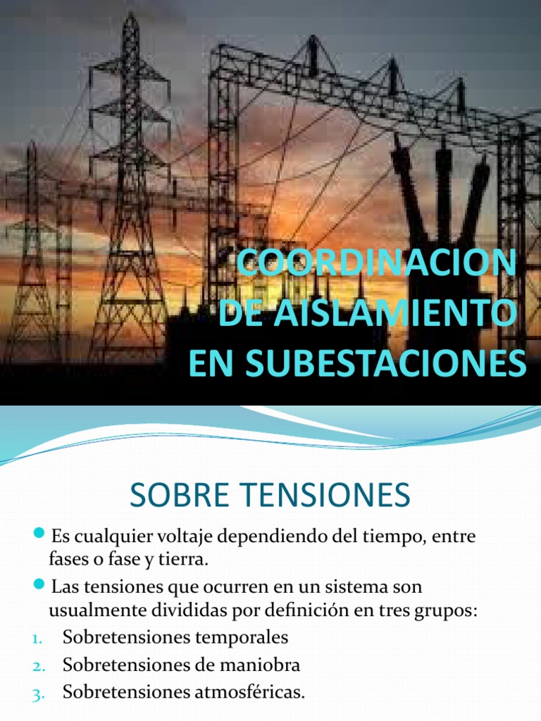 Coordinacion de Aislamiento en Subestaciones | PDF | Aislador (Electricidad) | voltaje