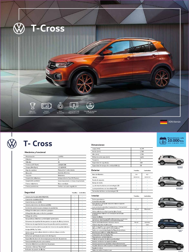 Ficha Técnica T-Cross | PDF