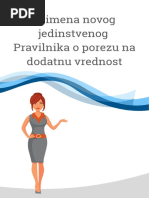 IZJAVA UManjenje PDV Primer 1 | PDF