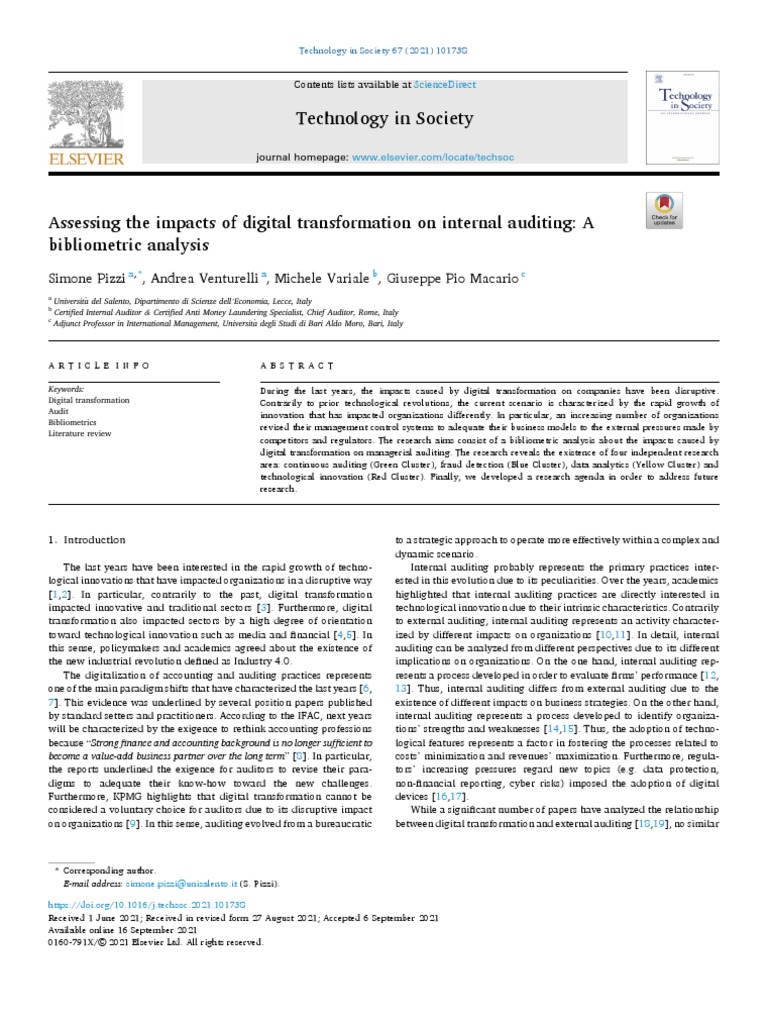 Assessing The Impacts of Digital Transformation | Download Free PDF ...