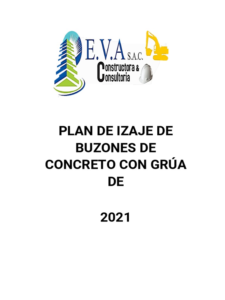Plan de Izaje Con Grúa | PDF | Hormigón | Grúa (máquina)