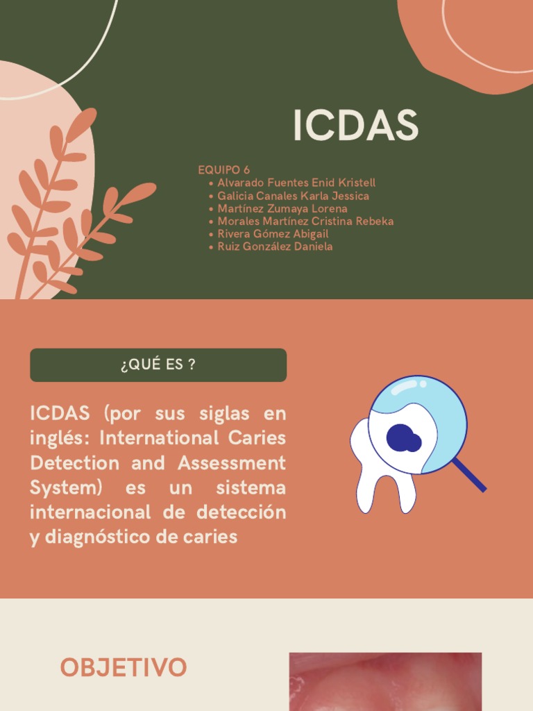 Sistema ICDAS para Diagnóstico de Caries | PDF | Diente | Esmalte de ...
